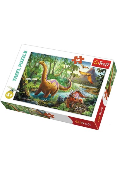 Trefl Puzzle Dinosaur Migration 60 Parça Puzzle Trefl Puzzle Dinosaur Migration 60 Parça Puzzle