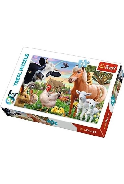Trefl Puzzle A Cheerful Farm 60 Parça Puzzle Trefl Puzzle A Cheerful Farm 60 Parça Puzzle