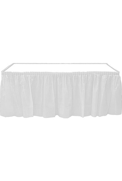Balonpark Beyaz Table Skirt Masa Eteği 74 x 426 cm Doğum Günü Parti Ucuz Balonpark Beyaz Table Skirt Masa Eteği 74 x 426 cm Doğum Günü Parti Ucuz