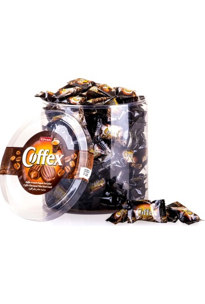 Elvan Coffex Gerçek Kahve Dolgulu Sert Şekerleme 1 kg