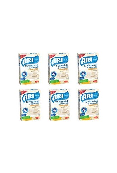 Arı Mama Keçi Sütlü Pirinç Unlu 200 gr 6'lı Paket ( 6 x 200 gr )