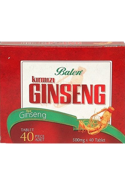 Balen Kırmızı Ginseng 40 Tablet Destekleyici Besin Takviyesi Balen Kırmızı Ginseng 40 Tablet Destekleyici Besin Takviyesi