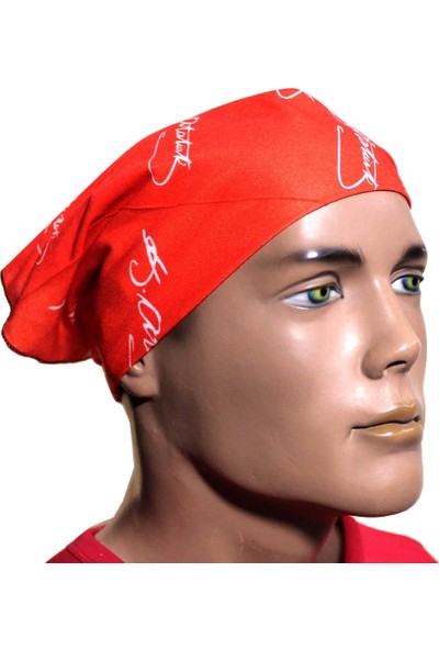 Atatürk Kırmızı İmza Bandana