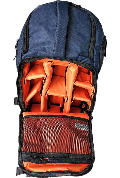 Eye Notebook 15,6 Fotoğraf Lens Sırt Çantası Yağmurluklu Yerli Üretim 6615 Lacivert