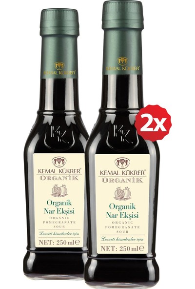 Kemal Kükrer Organik Nar Ekşisi 250 ml 2' Li Paket Kemal Kükrer Organik Nar Ekşisi 250 ml 2' Li Paket