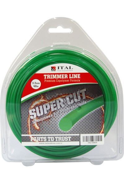 Ital 2.40Mm 84 Mt.Yuvarlak Beyaz Tırpan Misinası Ot Çim Kesme İpi