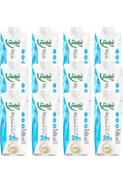 Pınar Protein Süt Vanilya 500 ml X 12' li