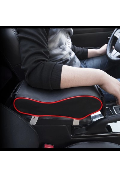 Stylecar Oto Kolçak Yükseltici Minder Kırmızı Şerit