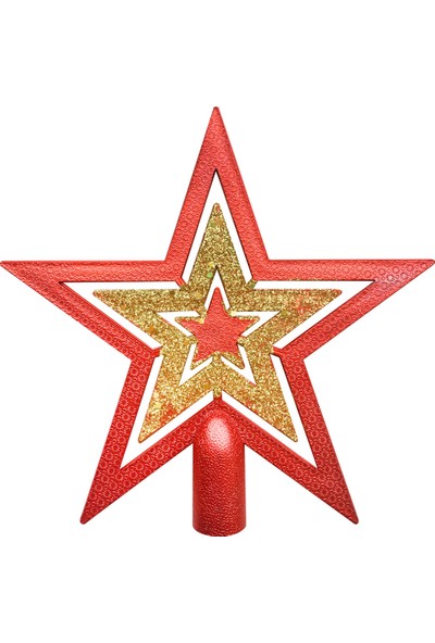 Kullan At Market Yılbaşı Ağaç Tepe Süsü Kırmızı