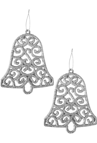 Kullan At Market Yılbaşı Ağacı Çan Simli Asma Süs 9 x10 cm 6 lı Altın Kullan At Market Yılbaşı Ağacı Çan Simli Asma Süs 9 x10 cm 6 lı Altın