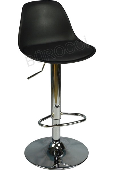 Boombar Nadya Bar Sandalyesi - Siyah Deri - 9537S0101