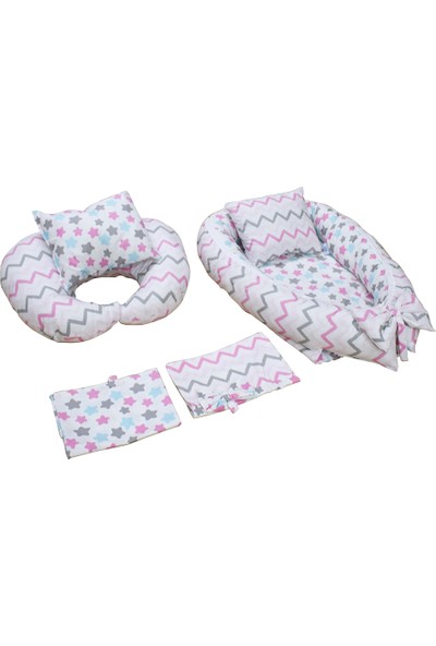 Hupim 6 Parca Baby Nest Emzirme Yastığı Emzirme Önlüğü Pike