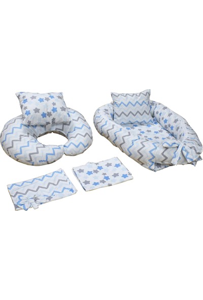 Hupim 6 Parca Baby Nest Emzirme Yastığı Emzirme Önlüğü Pike