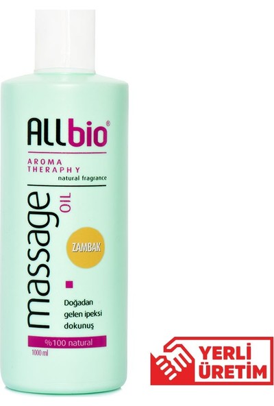 Allbio Masaj Yağı Zambak 1 lt