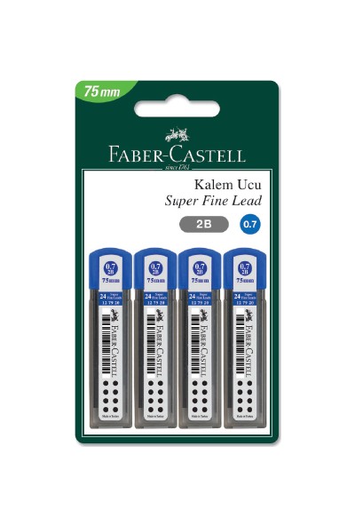 Faber-Castell Blister 4'Lü Super Fine Min, 2B 0.7 (75 Mm) Faber-Castell Blister 4'Lü Super Fine Min, 2B 0.7 (75 Mm)