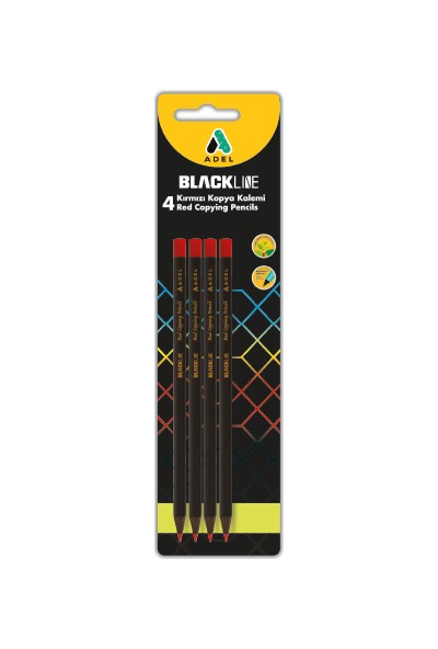 Adel Blister1419 Kırmızı Kopya Kalemi Siyah
