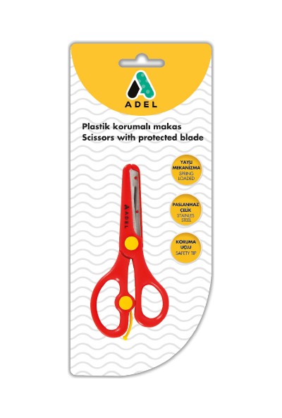 Adel Blisterplastik Korumalı Okul Makası