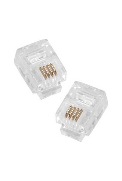 Platoon PNT034 Rj 11 4 Pin Telefon Jak Konnektör 6P4C 100 Adet Platoon PNT034 Rj 11 4 Pin Telefon Jak Konnektör 6P4C 100 Adet