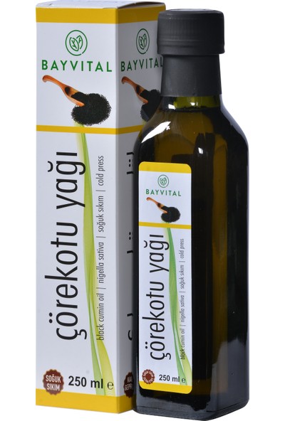 Bayvital Çörek Otu Yağı Soğuk Sıkım 250 ml Çörekotu Yağı