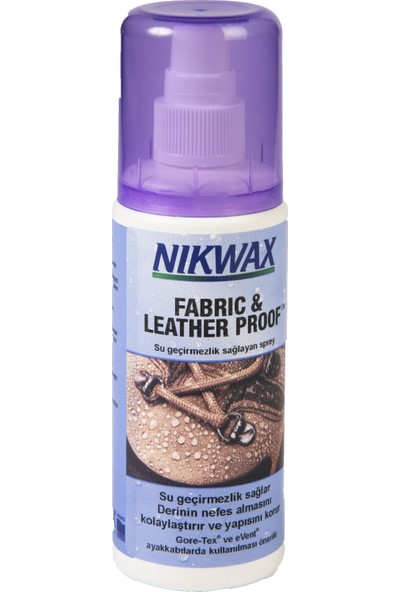 Nikwax Fabric And Leather Proof Kumaş Ve Deri Su Geçirmezlik Spreyi Nikwax Fabric And Leather Proof Kumaş Ve Deri Su Geçirmezlik Spreyi
