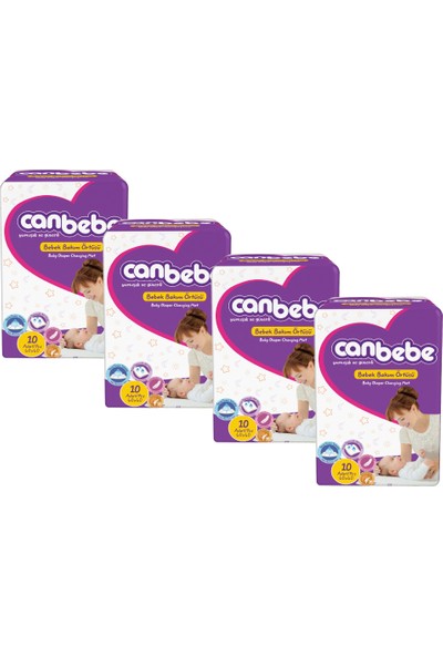 Canbebe Bebek Bakım Örtüsü 60 x 60 cm - 4' lü Canbebe Bebek Bakım Örtüsü 60 x 60 cm - 4' lü