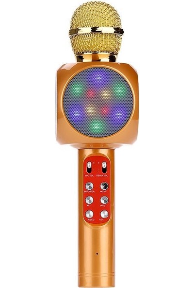 Wster Ws-1816 Karaoke Mikrofon Bluetooth Hoparlör Led Işıklı Wireless Microphone Hifi Speaker Wster Ws-1816 Karaoke Mikrofon Bluetooth Hoparlör Led Işıklı Wireless Microphone Hifi Speaker