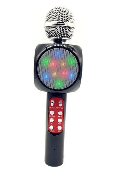 Wster Ws-1816 Karaoke Mikrofon Bluetooth Hoparlör Led Işıklı Wireless Microphone Hifi Speaker Wster Ws-1816 Karaoke Mikrofon Bluetooth Hoparlör Led Işıklı Wireless Microphone Hifi Speaker