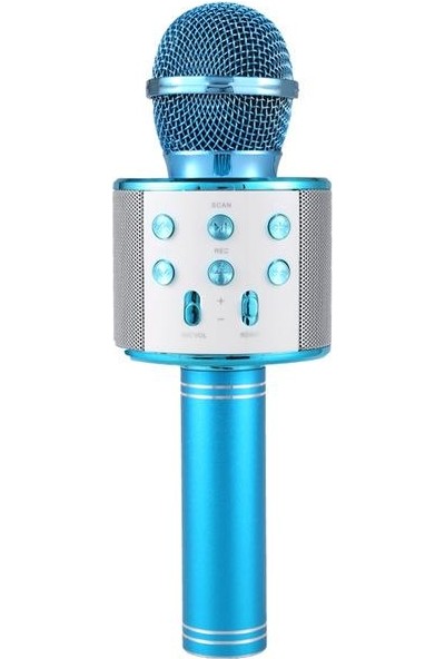 Wster Ws-858 Karaoke Mikrofon Bluetooth Hoparlör Aux Usb Mikro Sd Kart Girişli Wster Ws-858 Karaoke Mikrofon Bluetooth Hoparlör Aux Usb Mikro Sd Kart Girişli