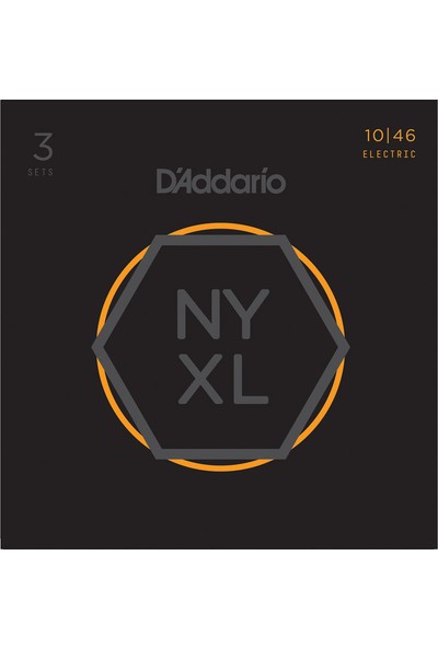 D'Addario Nyxl1046-3P Regular Light Nyxl Nickel Wound Multi-Pack Elektro Gitar Teli 010 - 3 Set D'Addario Nyxl1046-3P Regular Light Nyxl Nickel Wound Multi-Pack Elektro Gitar Teli 010 - 3 Set