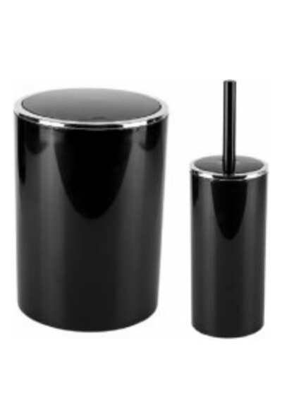 Primanova Lenox Çöp Kovası Klozet Fırçası Siyah Primanova Lenox Çöp Kovası Klozet Fırçası Siyah