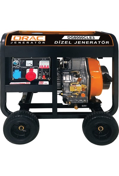 Orac Dg8000Cle3 7 Kva Dizel Marşlı Trifaze Tekerlekli Jeneratör Orac Dg8000Cle3 7 Kva Dizel Marşlı Trifaze Tekerlekli Jeneratör