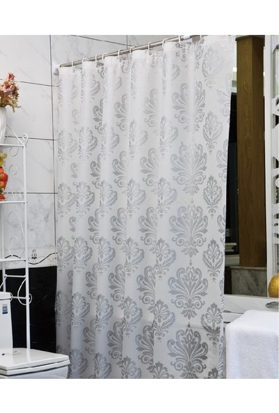 Primanova Yankı Beyaz Banyo Duş Perdesi Tek Kanat 180X200 Peva
