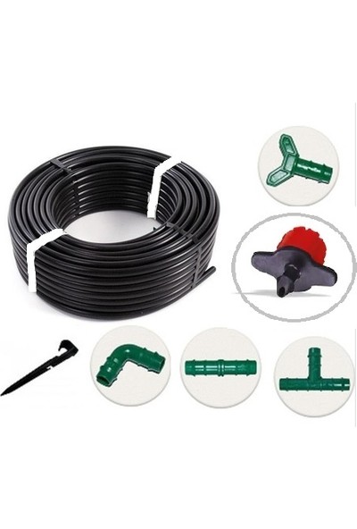 Karbonplast Damlama Sulama Deliksiz Boru 100 Mt (Hobi Bahçe Ve Ağaç İçin ) Seti 1 Karbonplast Damlama Sulama Deliksiz Boru 100 Mt (Hobi Bahçe Ve Ağaç İçin ) Seti 1