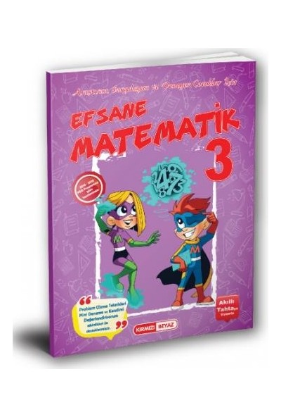3 Sınıf Efsane Matematik Kırmızı Beyaz Yayınları