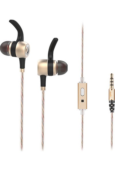 Rampage SN-J9 Native Mobil Telefon Uyumlu Metal Kulak İçi Gold Mikrofonlu Kulaklık Rampage SN-J9 Native Mobil Telefon Uyumlu Metal Kulak İçi Gold Mikrofonlu Kulaklık