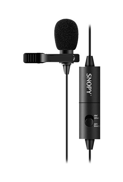 Snopy SN-100M Siyah Akıllı Telefon ve Youtuber Yaka Mikrofonu Snopy SN-100M Siyah Akıllı Telefon ve Youtuber Yaka Mikrofonu