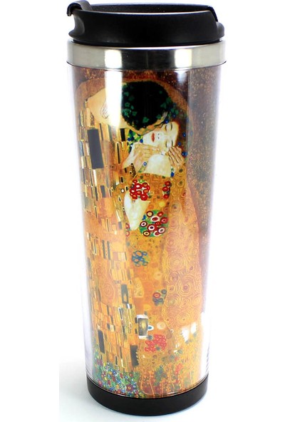 Modaroma Gustav Klimt The Kiss Termos Bardak Modaroma Gustav Klimt The Kiss Termos Bardak