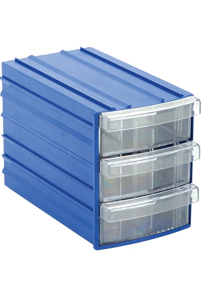 Sembol Plastik Y93 Plastik Oval 3 Çekmeceli Kutu