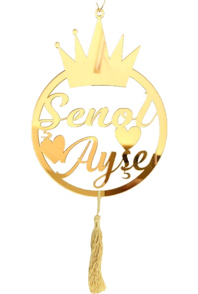 ST Design Kişiye Özel aynalı Pleksi Araba Dikiz Ayna Süsü