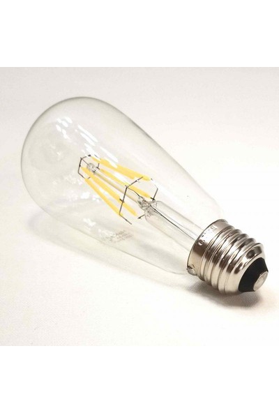 Eray Aydınlatma 6 Watt Flamalı Rustik Şeffaf Led Ampul Eray Aydınlatma 6 Watt Flamalı Rustik Şeffaf Led Ampul