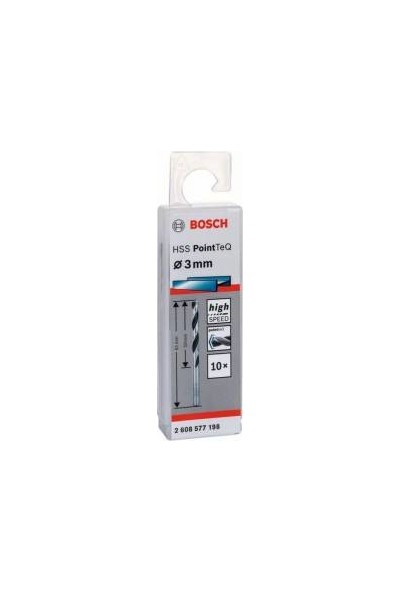 Bosch Hss Pointteq 3 Mm Metal Matkap Ucu (10 Adet) Bosch Hss Pointteq 3 Mm Metal Matkap Ucu (10 Adet)
