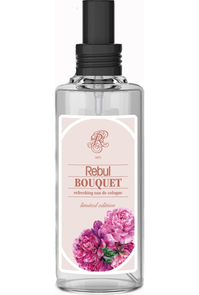 Rebul Bouquet Kolonya 100 Ml (Cam Şişe) Spreyli (Buket - Şakayık)