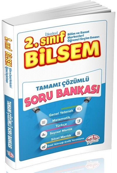 Editör Yayınları 2. Sınıf BİLSEM Tamamı Çözümlü Soru Bankası Editör Yayınları 2. Sınıf BİLSEM Tamamı Çözümlü Soru Bankası