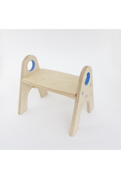 Yeti Mobilya Hearty Ahşap Çocuk Taburesi / Basamak