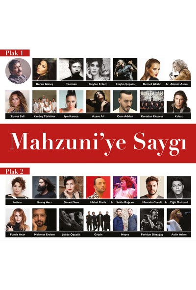 Mahzuni'ye Saygı - Çeşitli Sanatçılar (2 PLAK) Mahzuni'ye Saygı - Çeşitli Sanatçılar (2 PLAK)