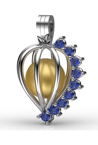 İstiridye İnci Safir Efsane Kolye Seti 8-9 Mm Sarı Güney Denizi İstiridye İnci Safir Efsane Kolye Seti 8-9 Mm Sarı Güney Denizi