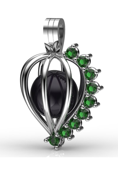 İstiridye İnci Zümrüt Efsane Kolye Seti 8-9 Mm Tahiti İstiridye İnci Zümrüt Efsane Kolye Seti 8-9 Mm Tahiti