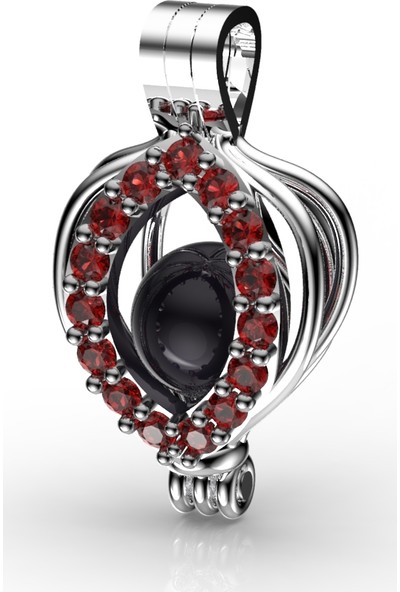 İstiridye İnci Yakut İnci Tanem Kolye Seti 8-9 Mm Tahiti