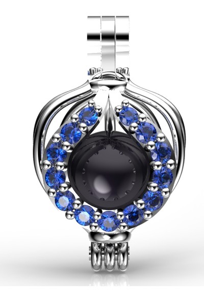 İstiridye İnci Safir Katre Kolye Seti 8-9 Mm Tahiti İstiridye İnci Safir Katre Kolye Seti 8-9 Mm Tahiti