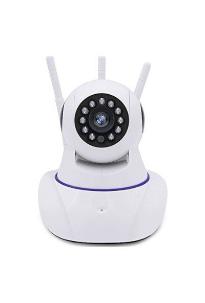 Bebbee HD 360 Derece Wifi IP Kamera Gece Görüş 3 Antenli Güvenlik ve Bebek İzleme Kamerası Bebbee HD 360 Derece Wifi IP Kamera Gece Görüş 3 Antenli Güvenlik ve Bebek İzleme Kamerası